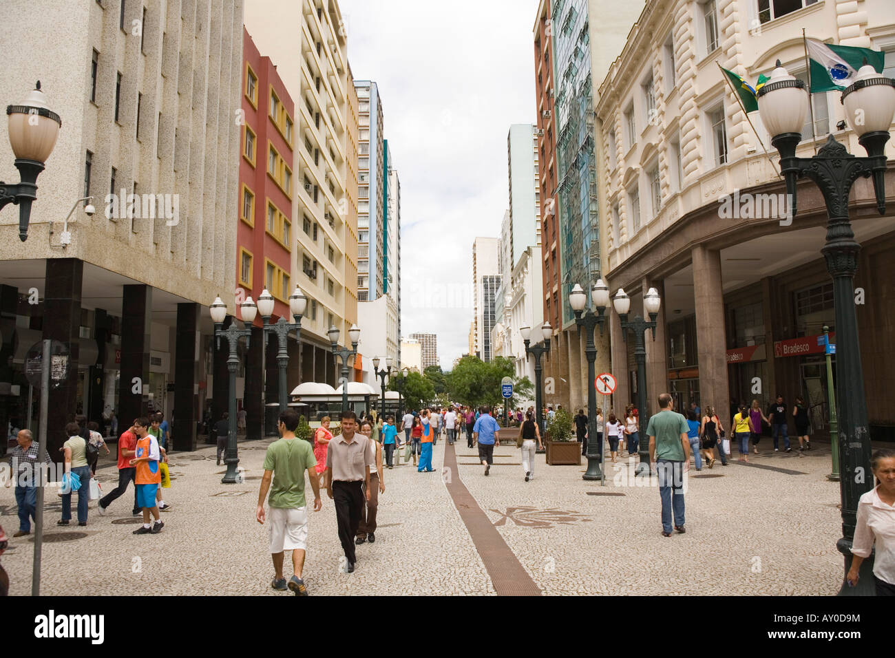 Downtown Curitiba Brazil Stock Photo - Alamy