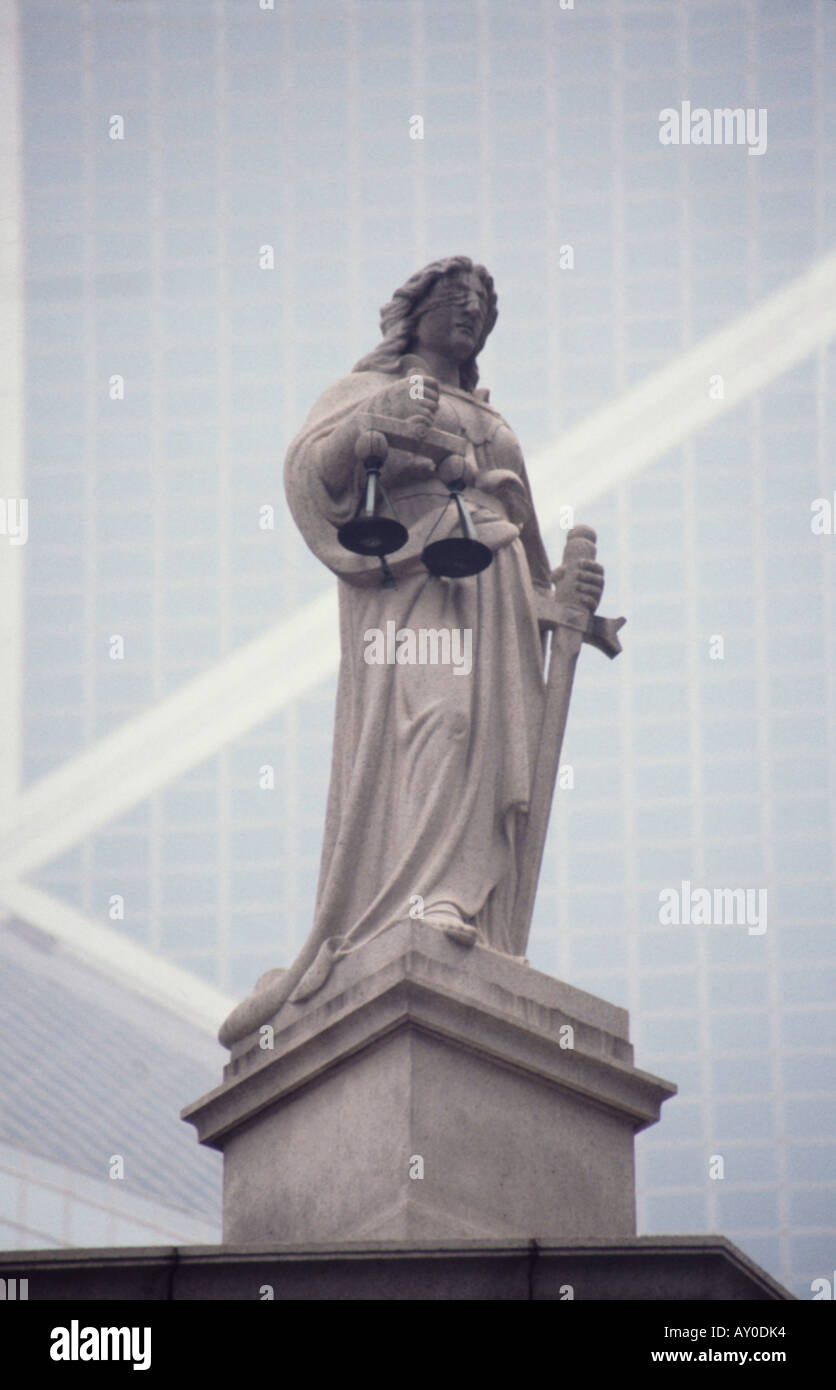 scales of justice statue on top of law courts supreme justice building ...