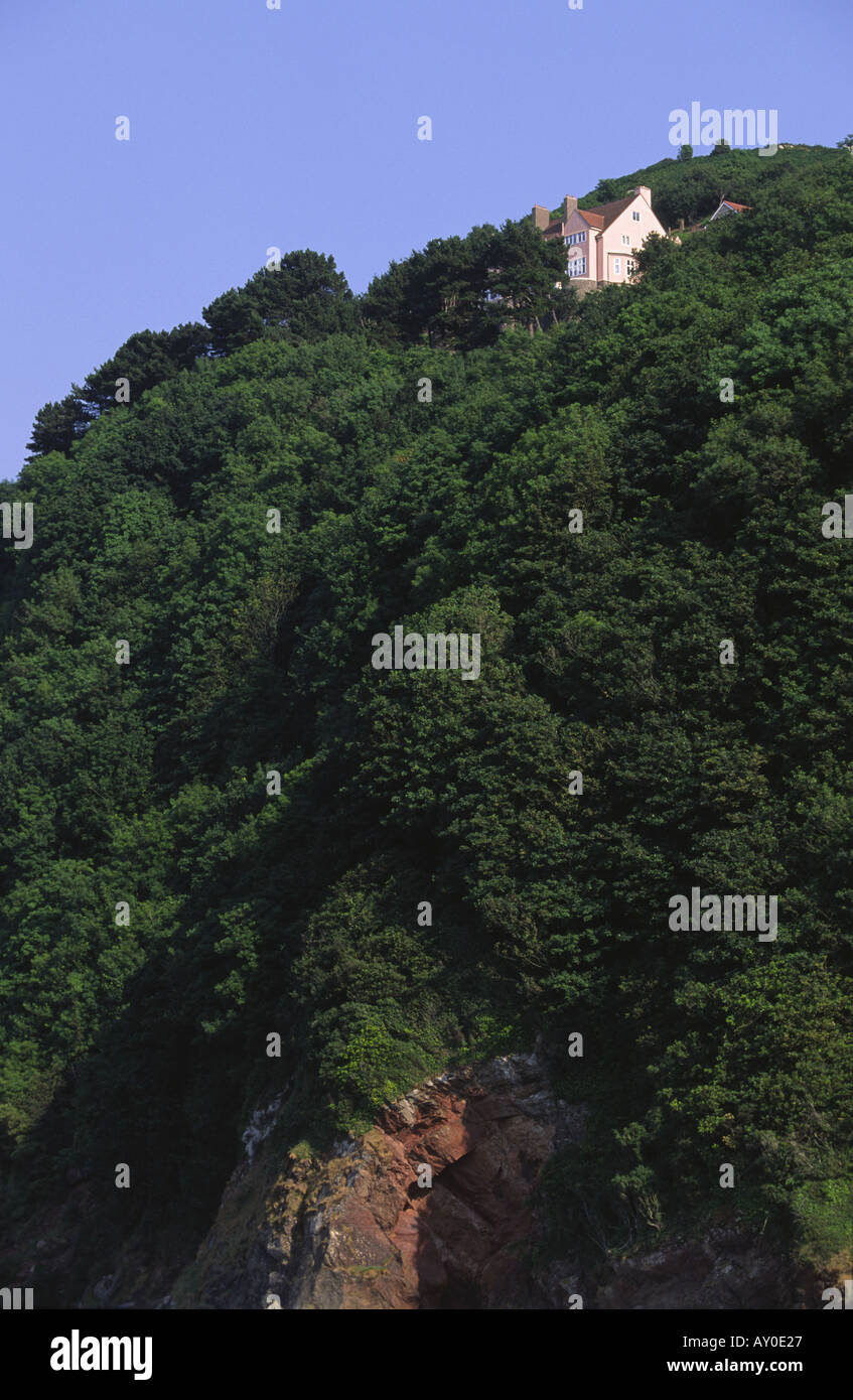 Wooded devon cliffs hi-res stock photography and images - Alamy
