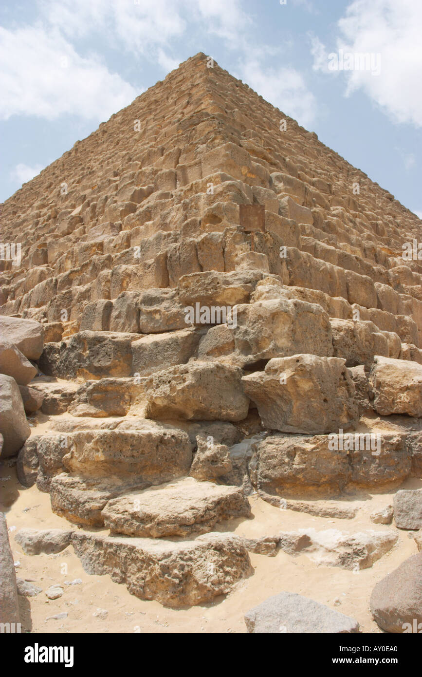 Menkaure Mycerinus Pyramid Giza Plateua Egypt Stock Photo - Alamy