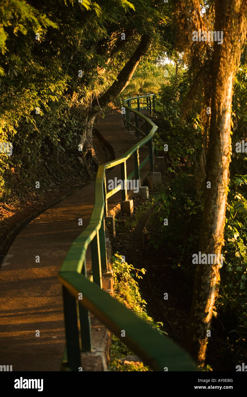 Iguacu Falls Brazil pathway boardwalk path Stock Photo - Alamy