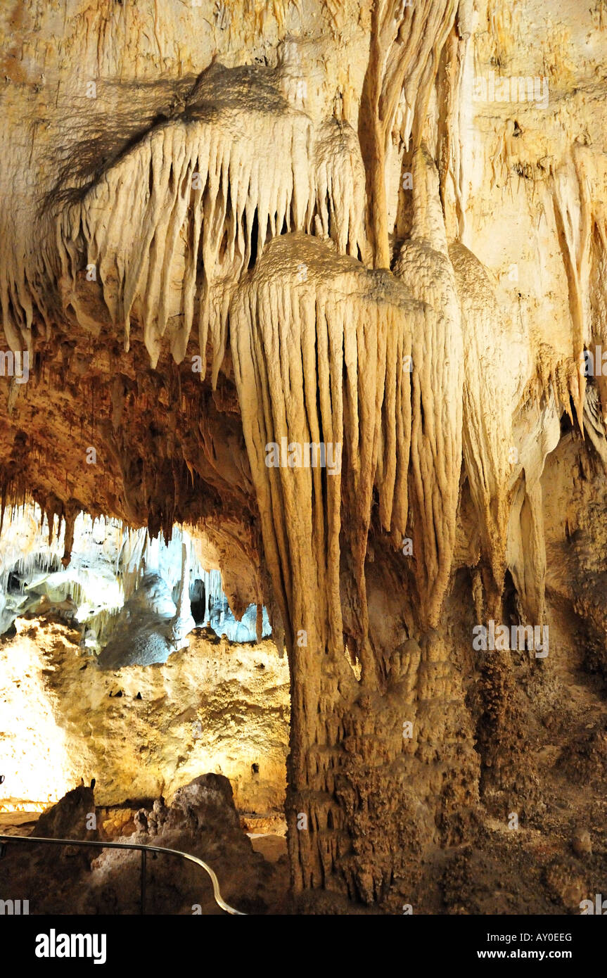 Stalactites in the Big Room of the Carlsbad Caverns National Park, New ...