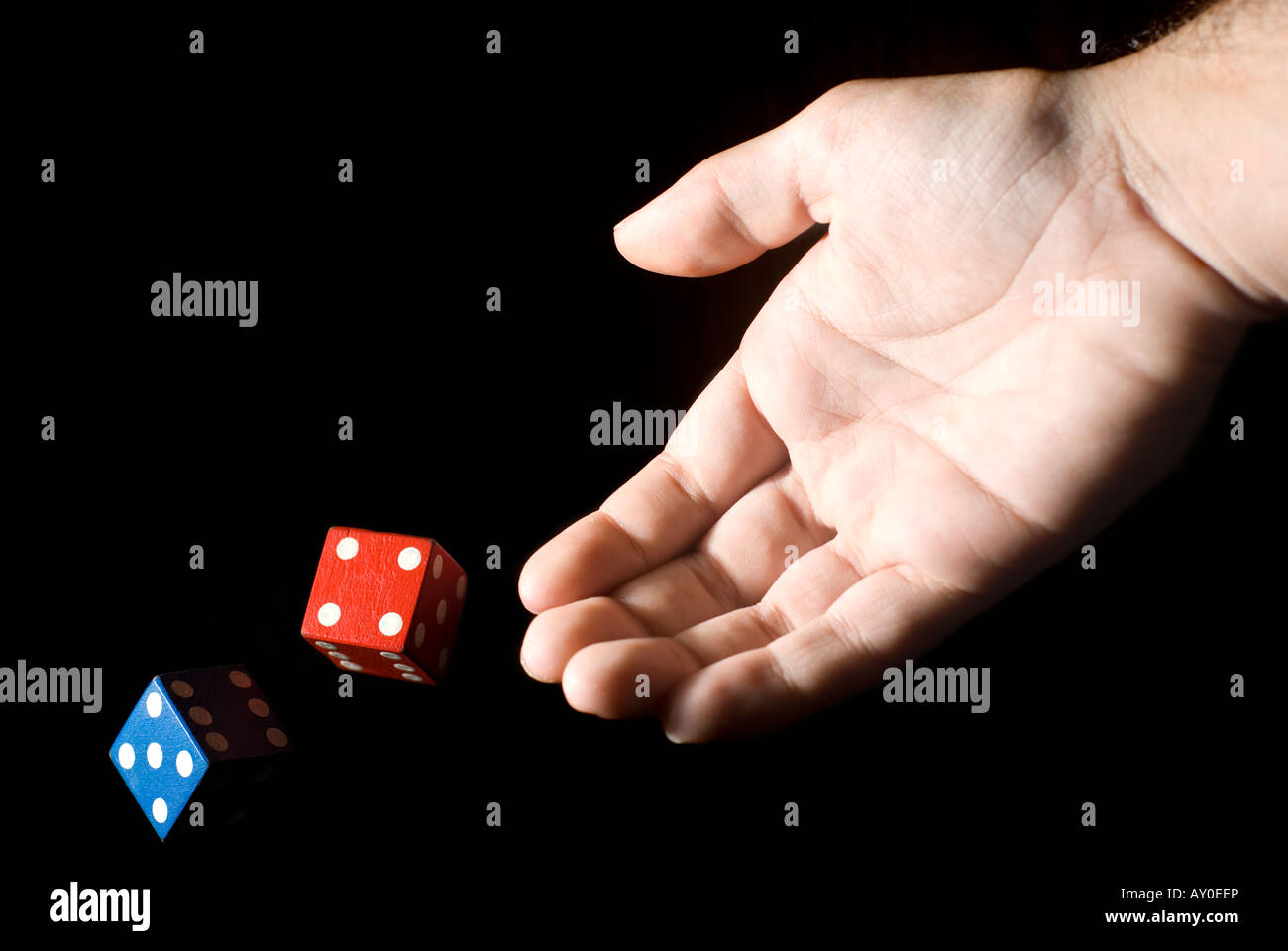 hand throwing dices Stock Photo - Alamy
