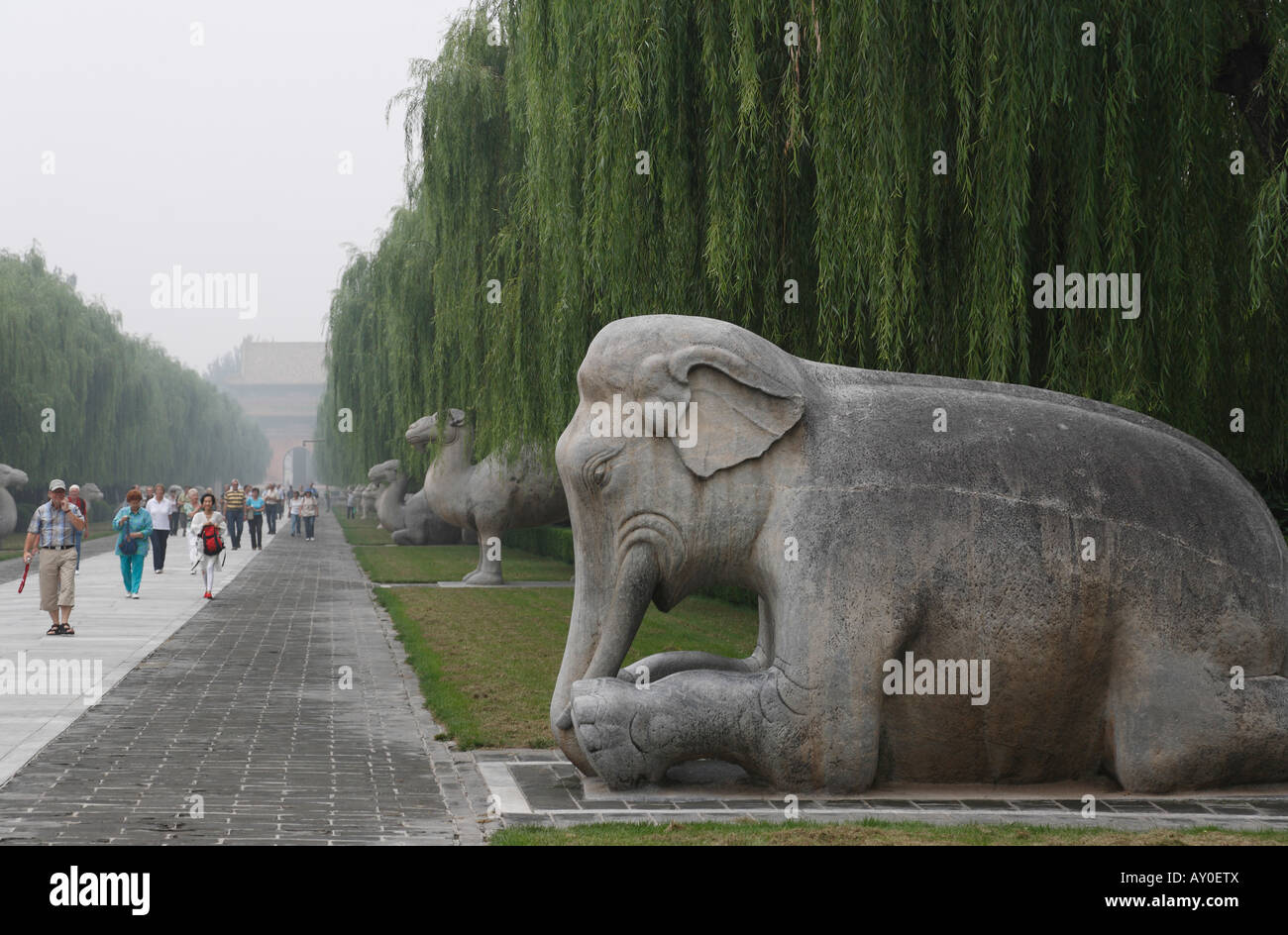 Spirit Way at the Ming Tombs Stock Photo - Alamy