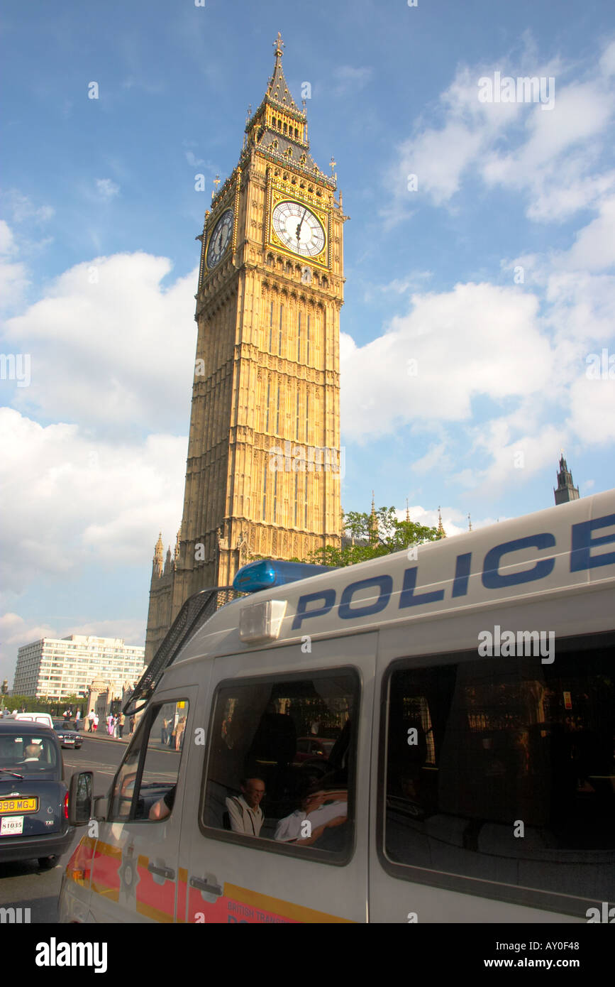 Big Ben Parliament Police Security London England Britain UK United ...