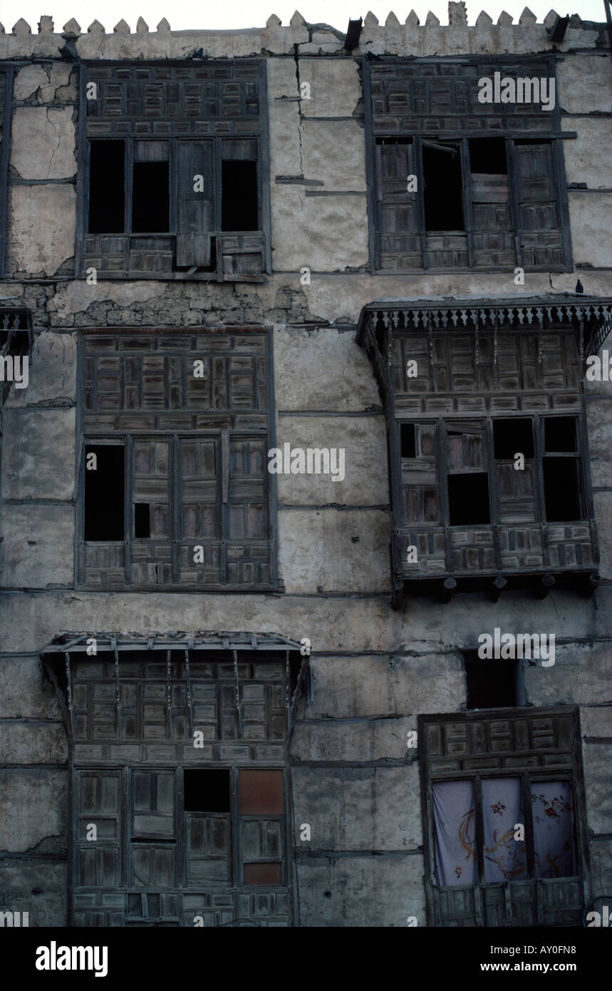 facade of old building in jeddah saudi arabia near souk Stock Photo - Alamy