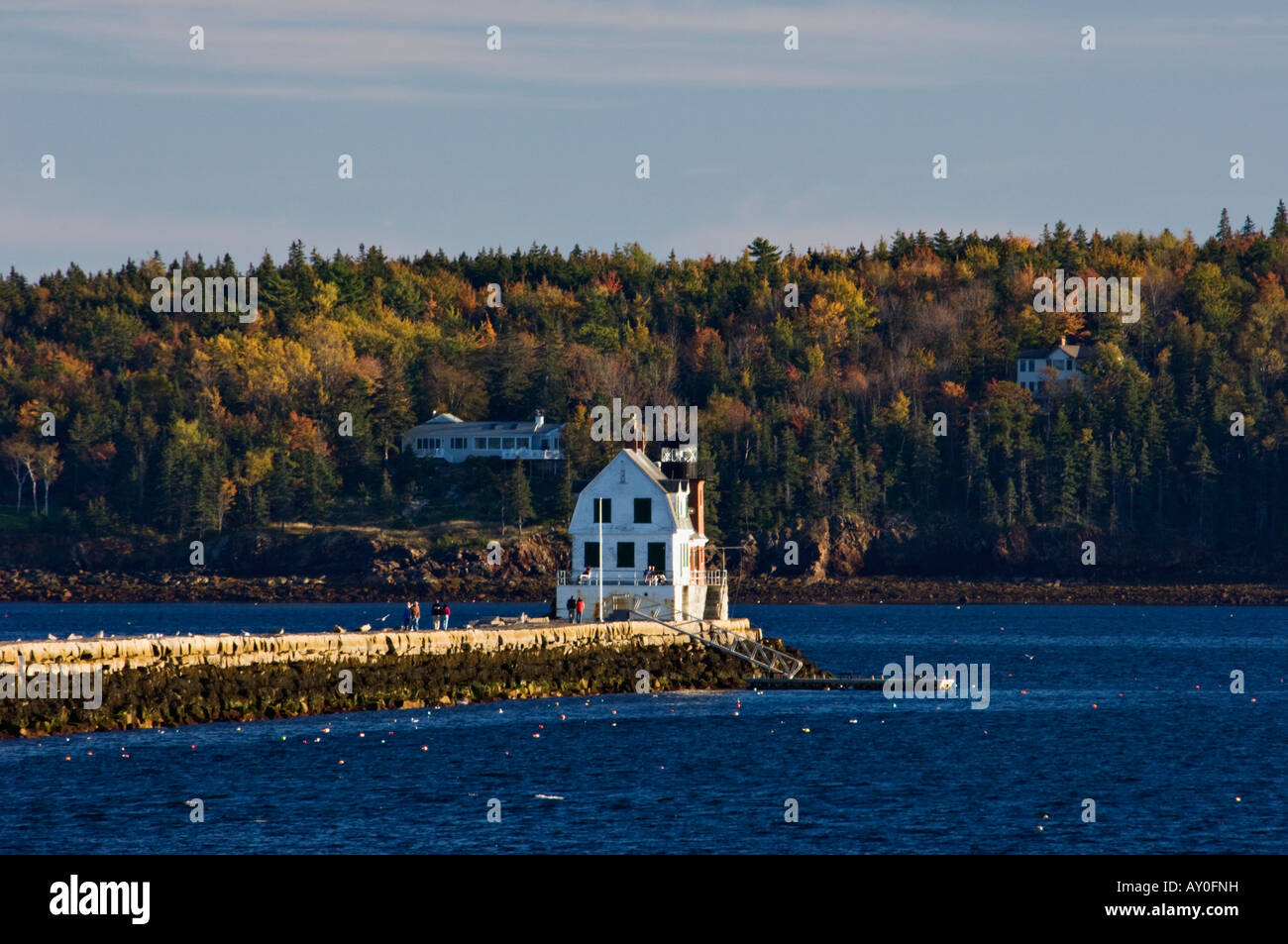 Rockland breakwater lighthouse hi-res stock photography and images - Alamy