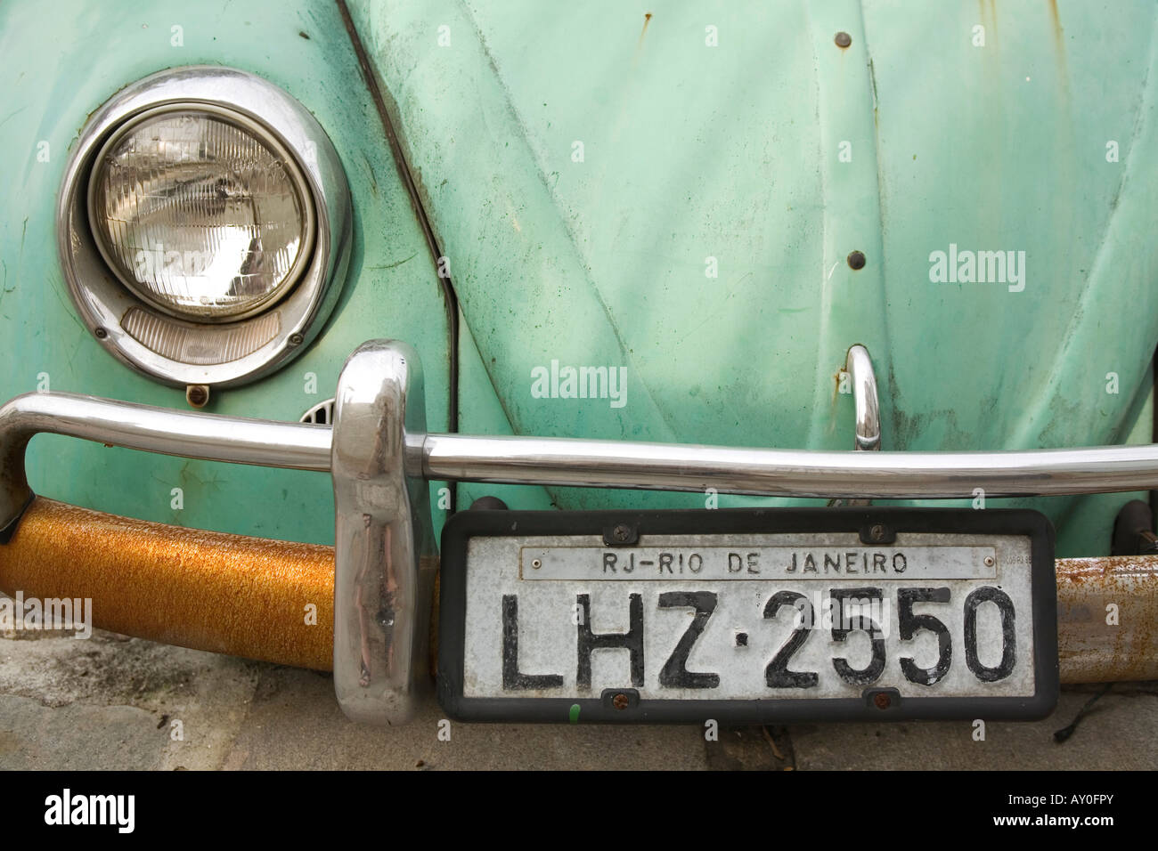 License Plate on Car Rio de Janeiro Brazil Stock Photo - Alamy