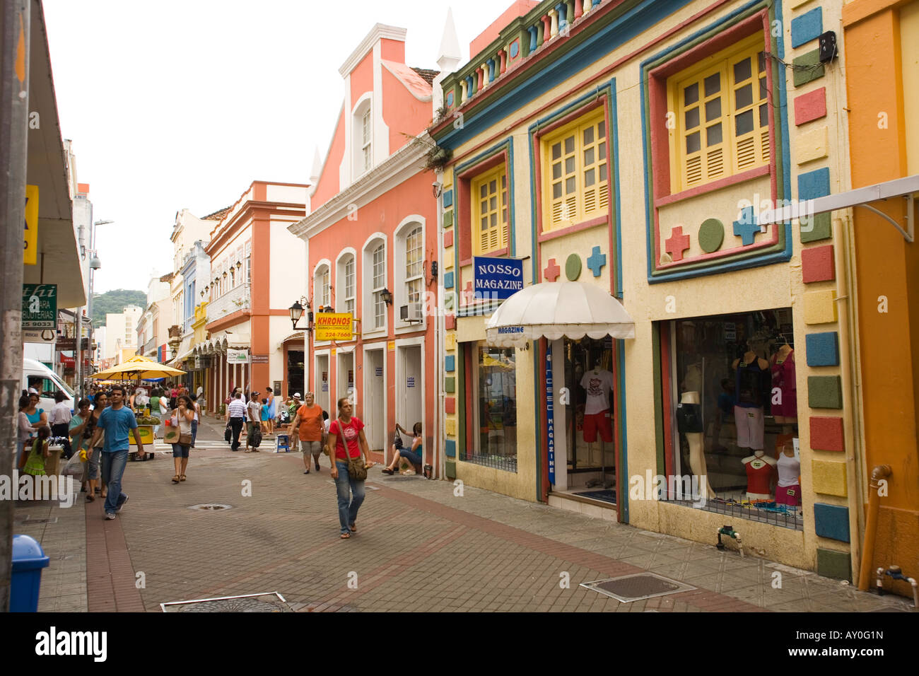 Shopping District Ilha Santa Catarina Florianopolis Brazil Stock Photo ...