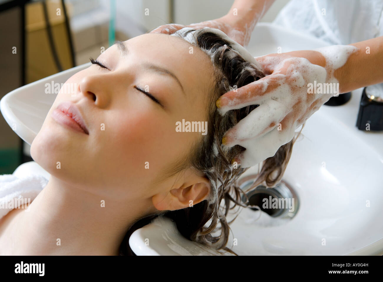 Hair washed hi-res stock photography and images - Alamy