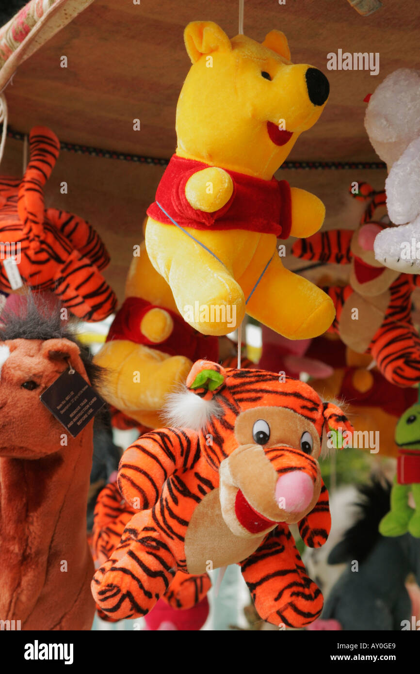Cuddly toys Prizes at fun fair Stock Photo - Alamy