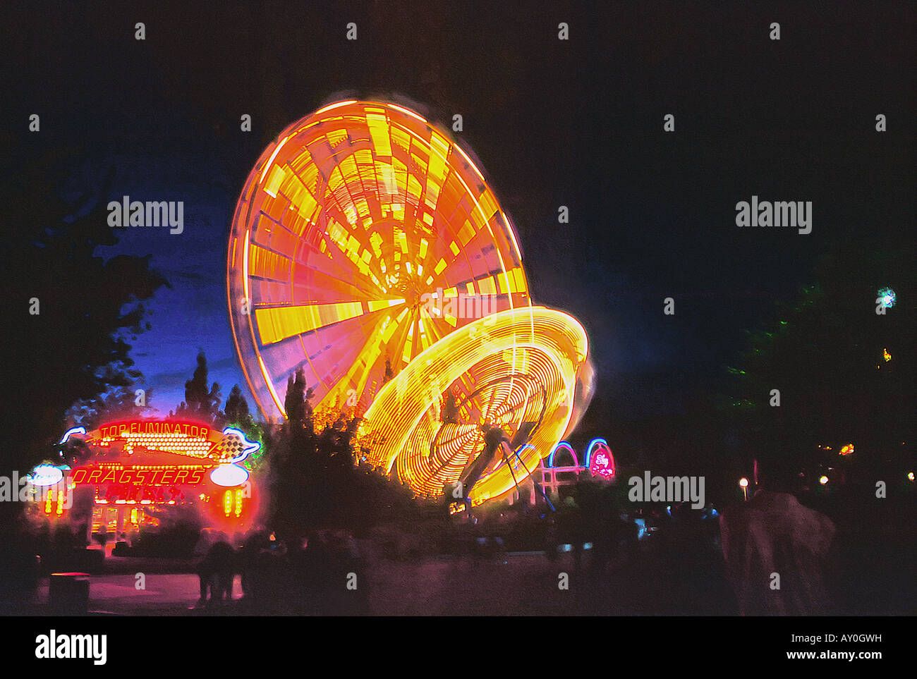 Lagoon Amusement Park's giant "Skyscraper" ferris wheel in Farmington ...