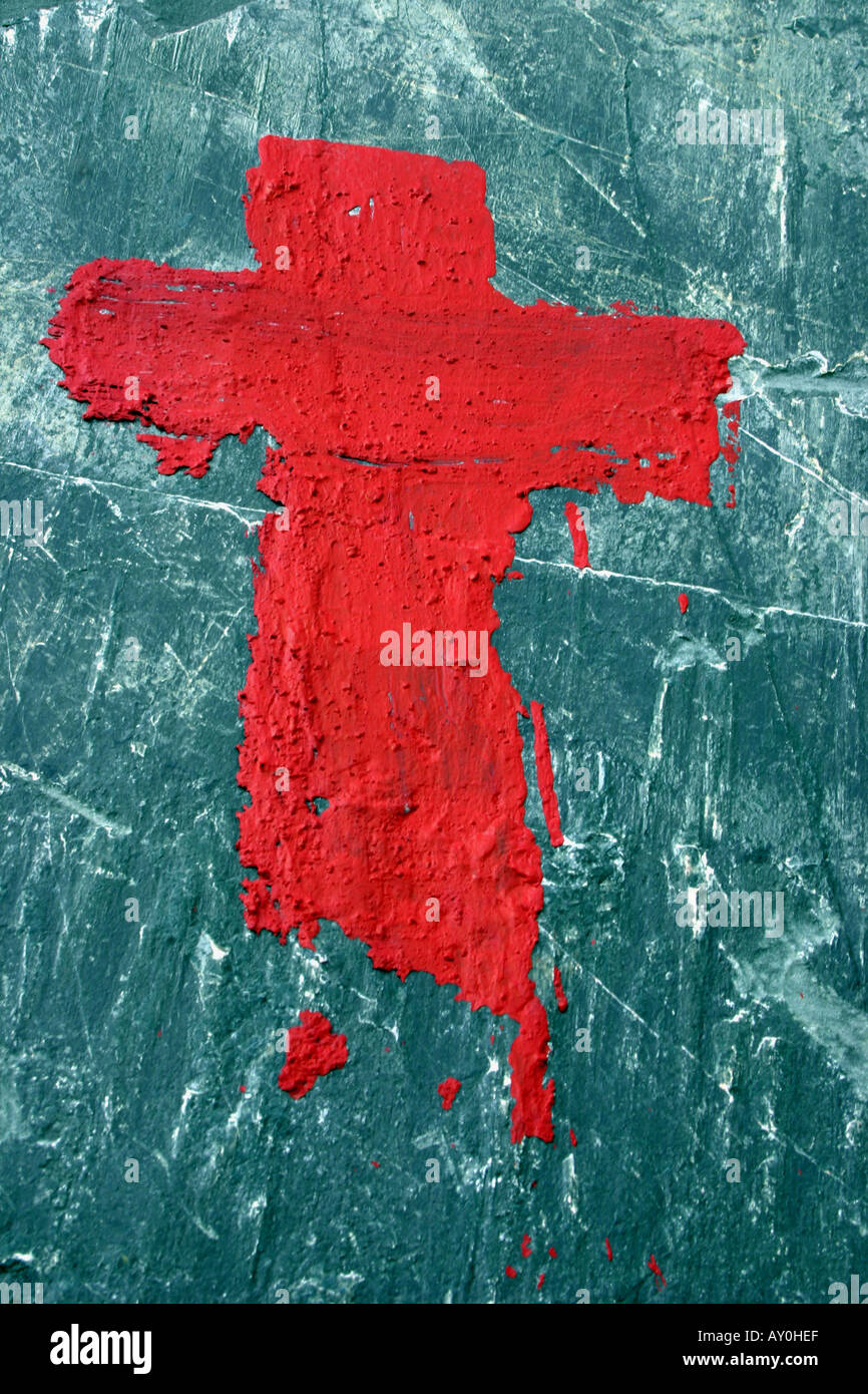 Cross paint hi-res stock photography and images - Alamy