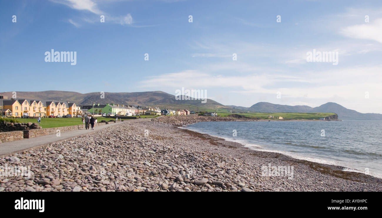 Ireland County Kerry Ring of Kerry Waterville seaside promenade Stock ...