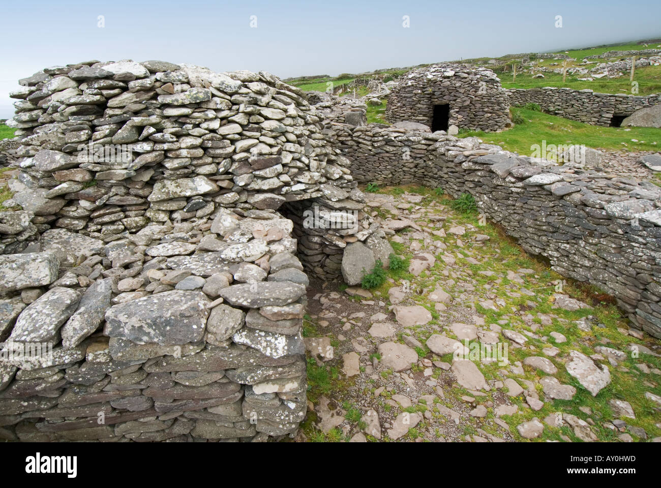 Ireland County Kerry Dingle Peninsula Dunbeg Fort Stock Photo - Alamy