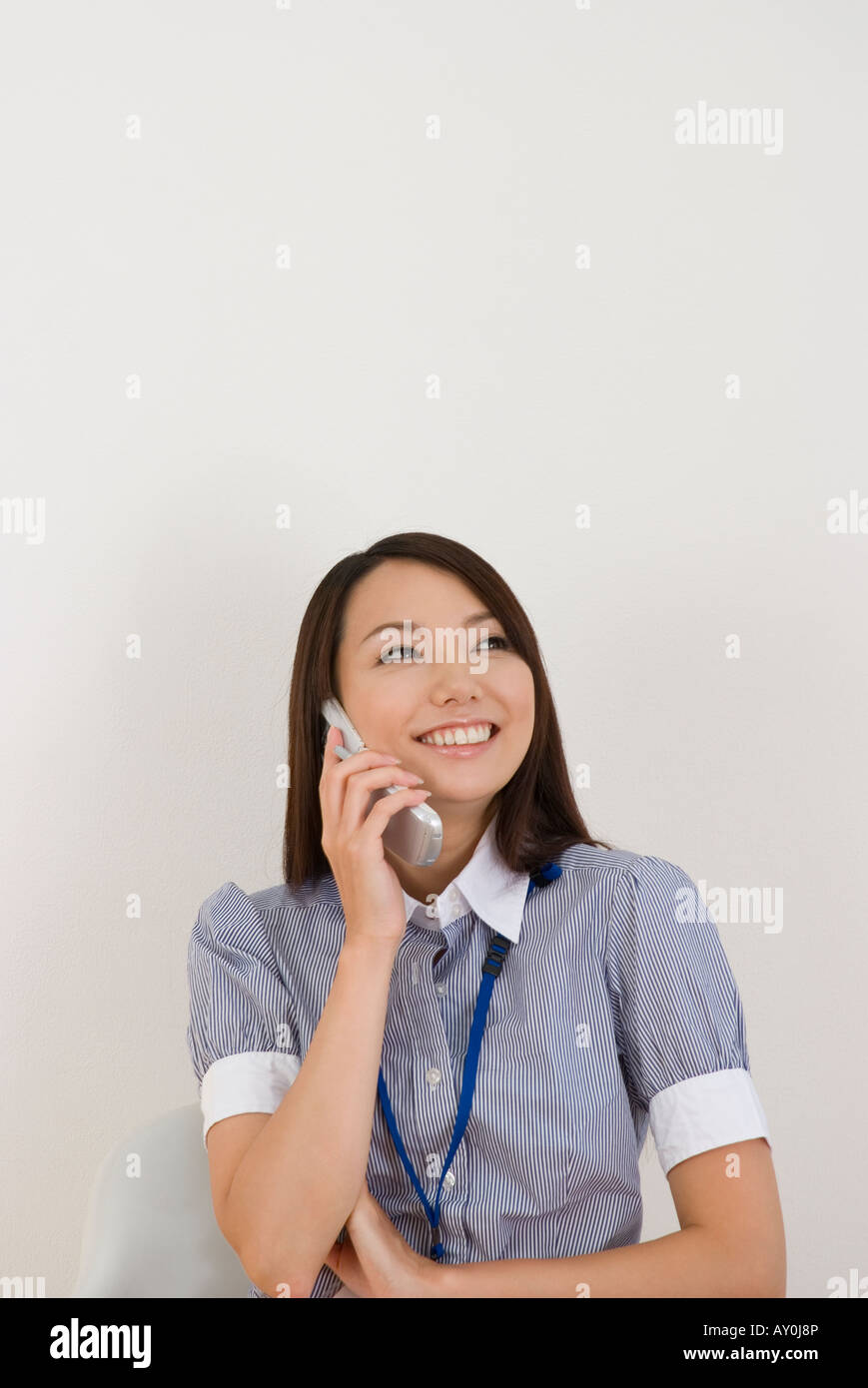 Young woman talking over Cut Out Stock Images & Pictures - Alamy