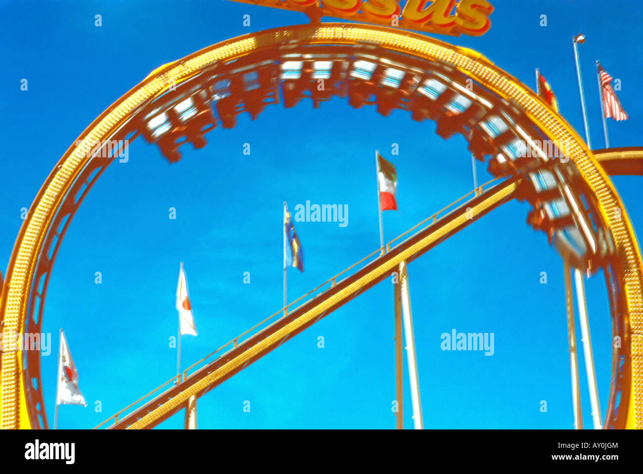 An artistic rendition of an exhilarating, motion filled ride at a local ...