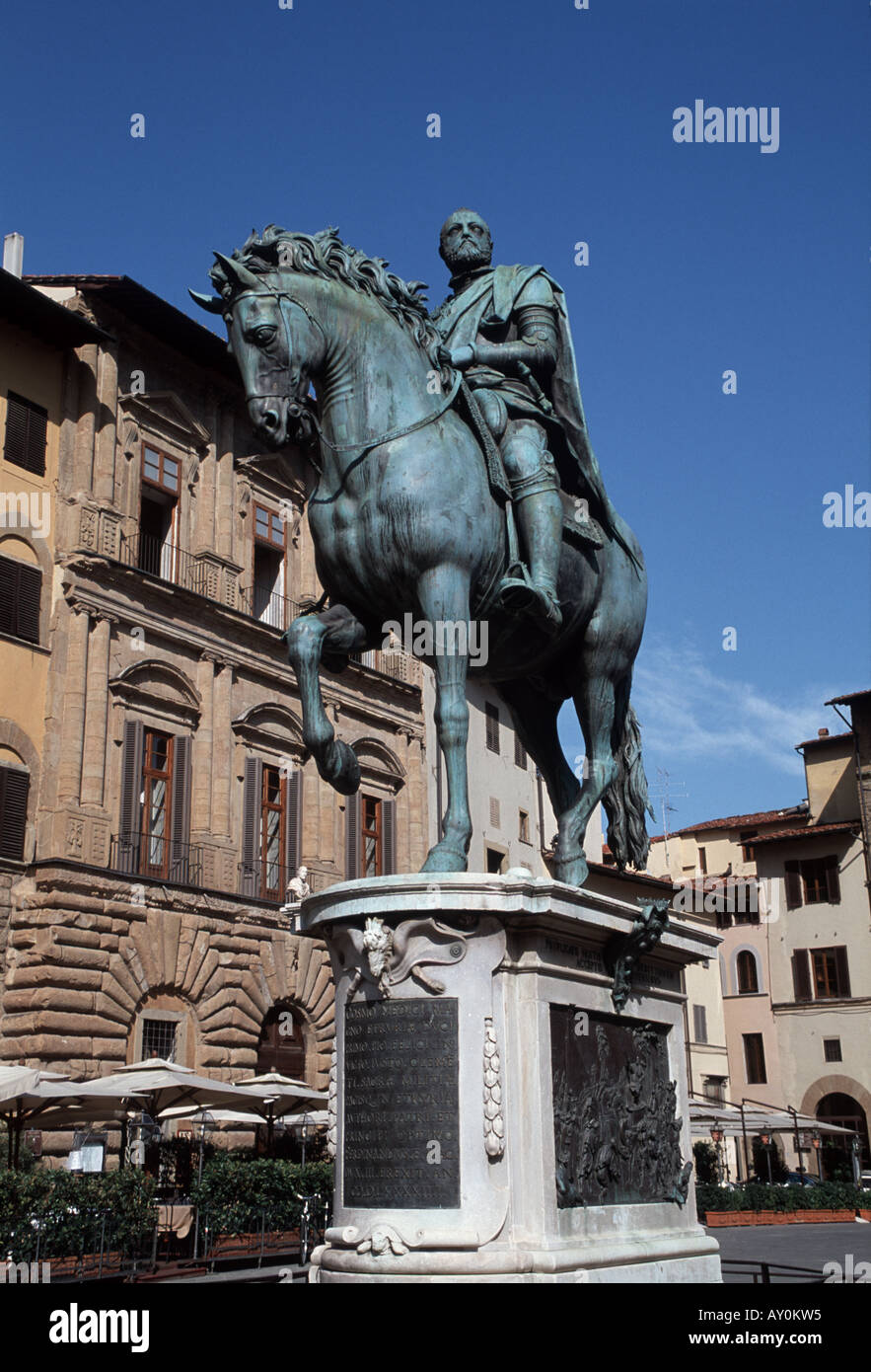 Equestrian Statue of Grand Duke Cosimo I in the Piazza della Signoria ...