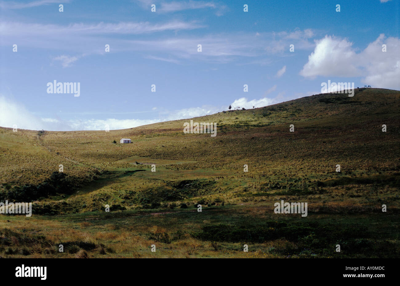 Landscape around the village of Chugchilan central Ecuador Stock Photo ...