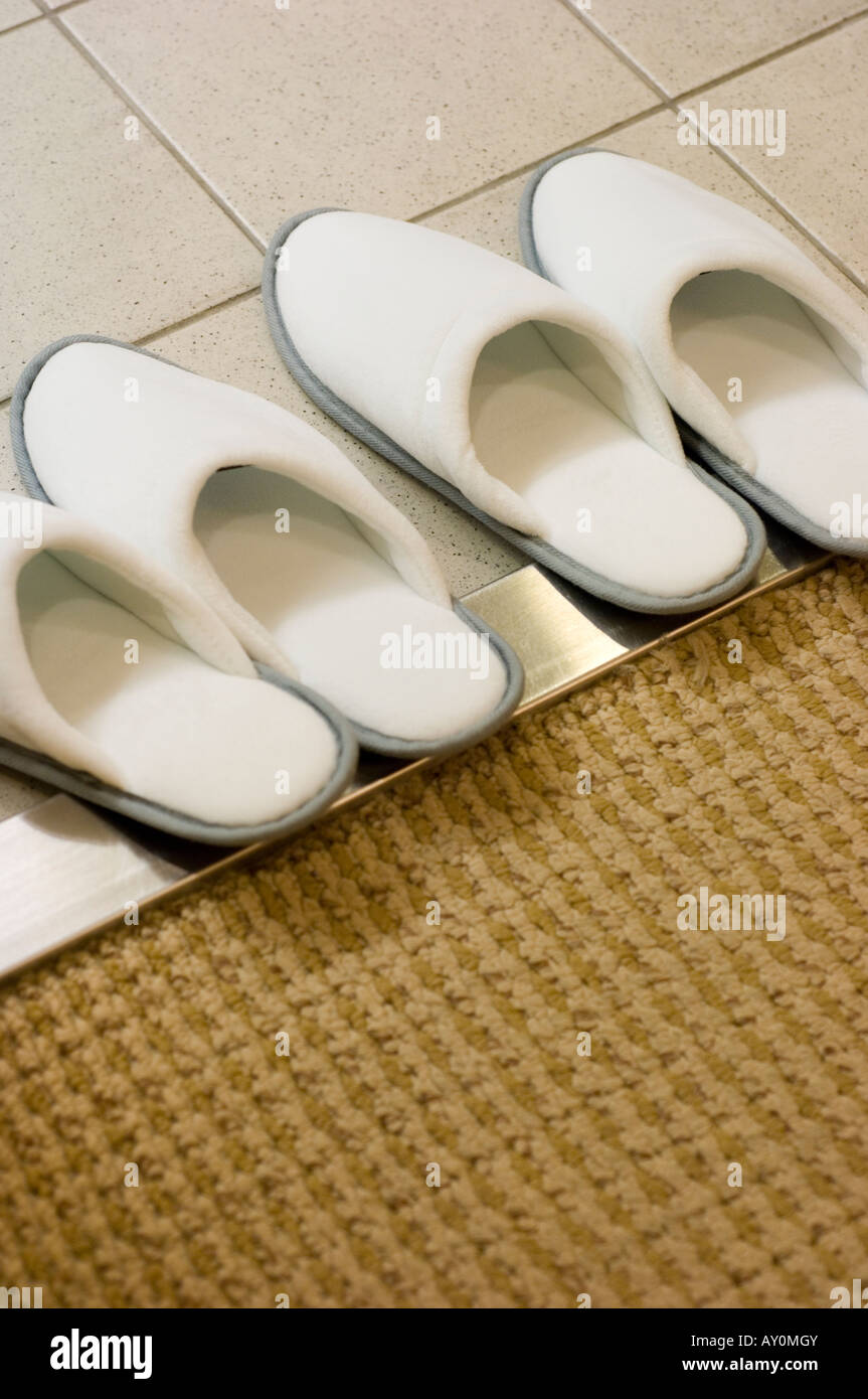 Pair of slippers Stock Photo - Alamy