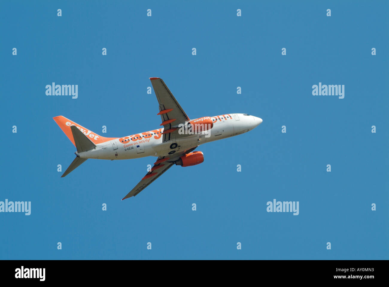 easyjet passenger plane taking off at John Lennon airport, Speke ...