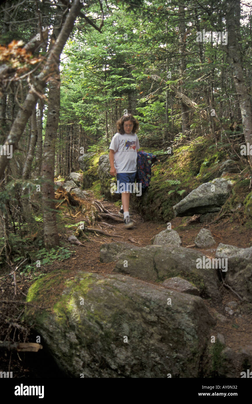 Teen girl mountain hiker hi-res stock photography and images - Alamy