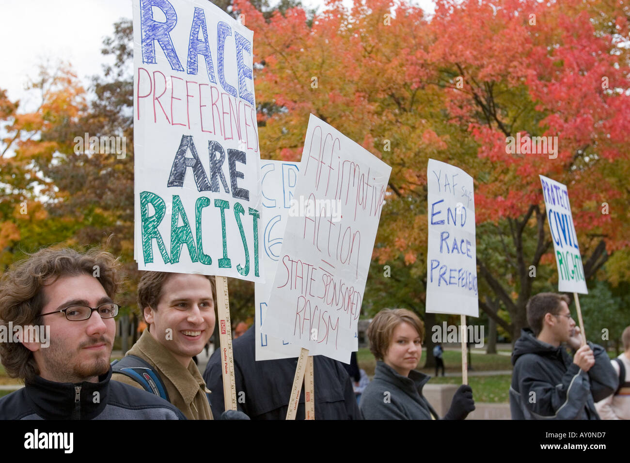 White Students Oppose Affirmative Action Stock Photo - Alamy