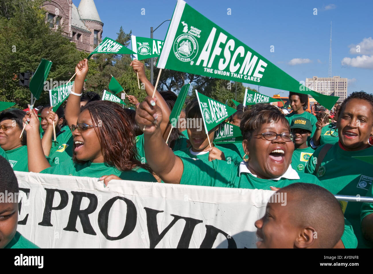Labour day parade hi-res stock photography and images - Alamy
