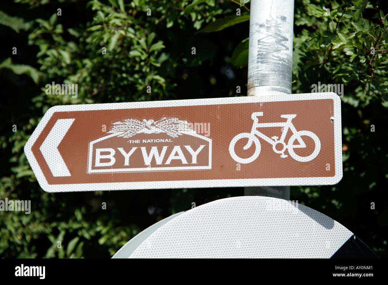Byway and Cycle Route Sign Stock Photo - Alamy