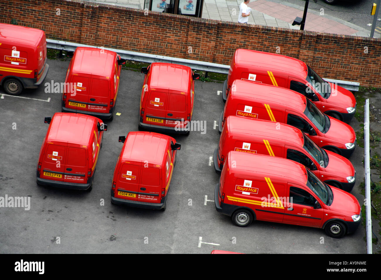 Royal Mail Delivery Vans Stock Photo - Alamy