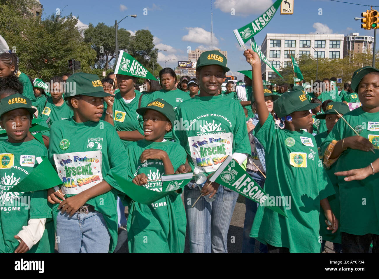 Labour day parade hi-res stock photography and images - Alamy