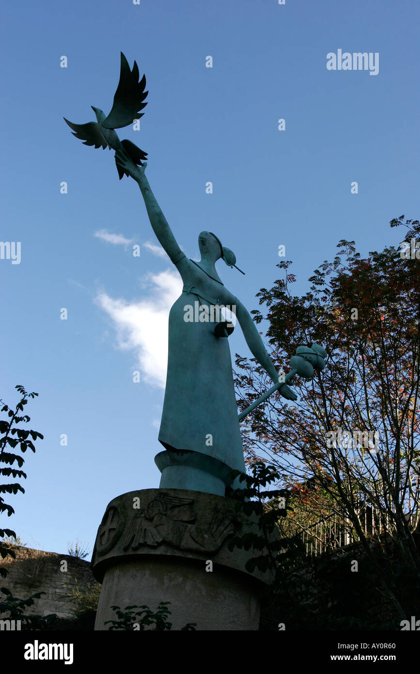 Bronze statue cast to mark the new Millennium in the year 2000 Stock ...