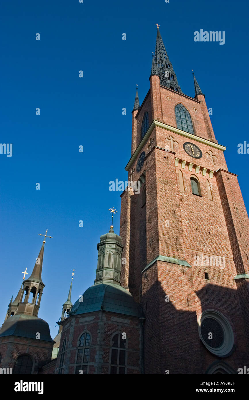 Church of Riddarholmen tower, Stockholm, Sweden Stock Photo - Alamy