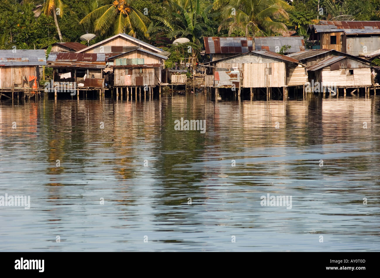 A water village at Manokwari, West Papua, Indonesia Stock Photo - Alamy
