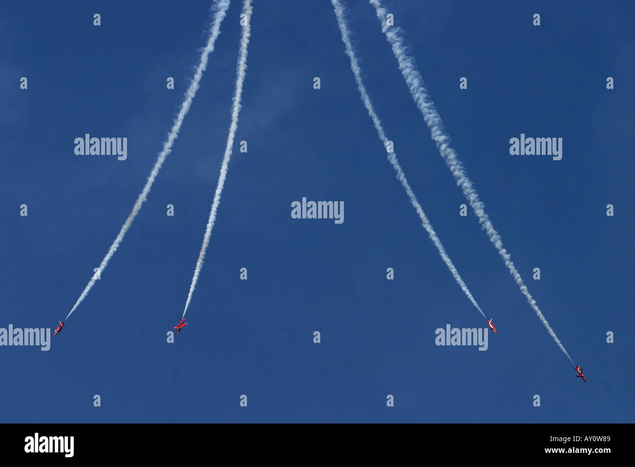 The famous Red Arrows aerobatic display team in action Stock Photo - Alamy