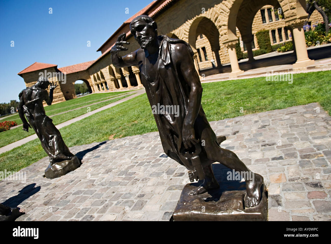 Bronze statues by Auguste Rodin are scattered through Stanford ...