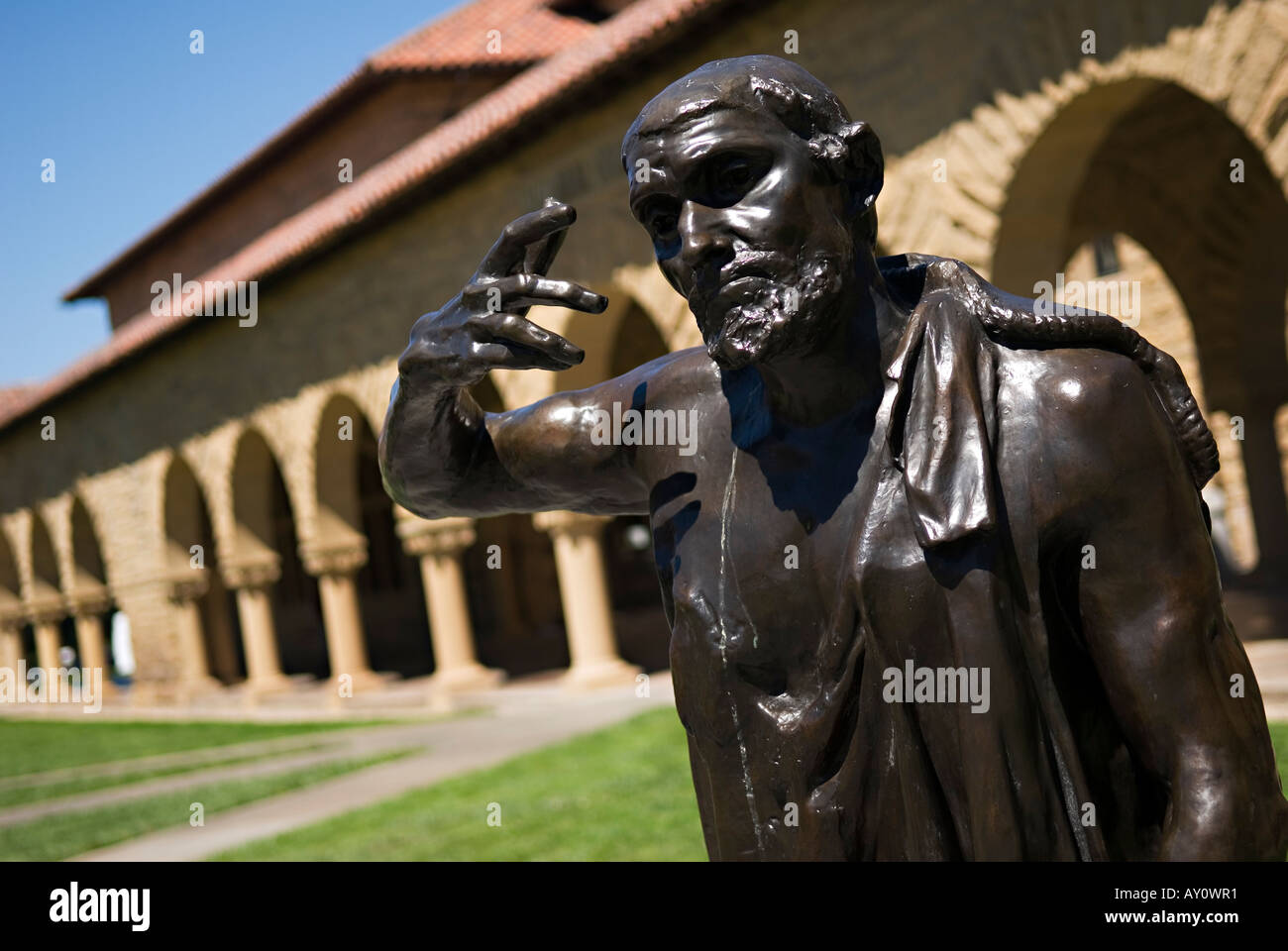 Bronze statues by Auguste Rodin are scattered through Stanford ...