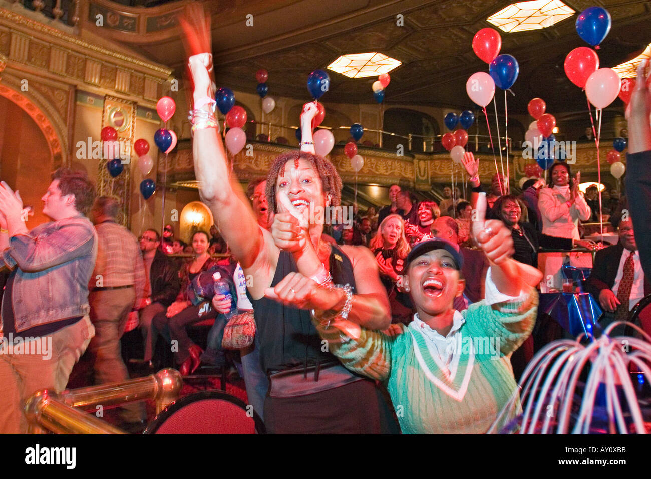 Victory Party for Political Candidate Stock Photo - Alamy