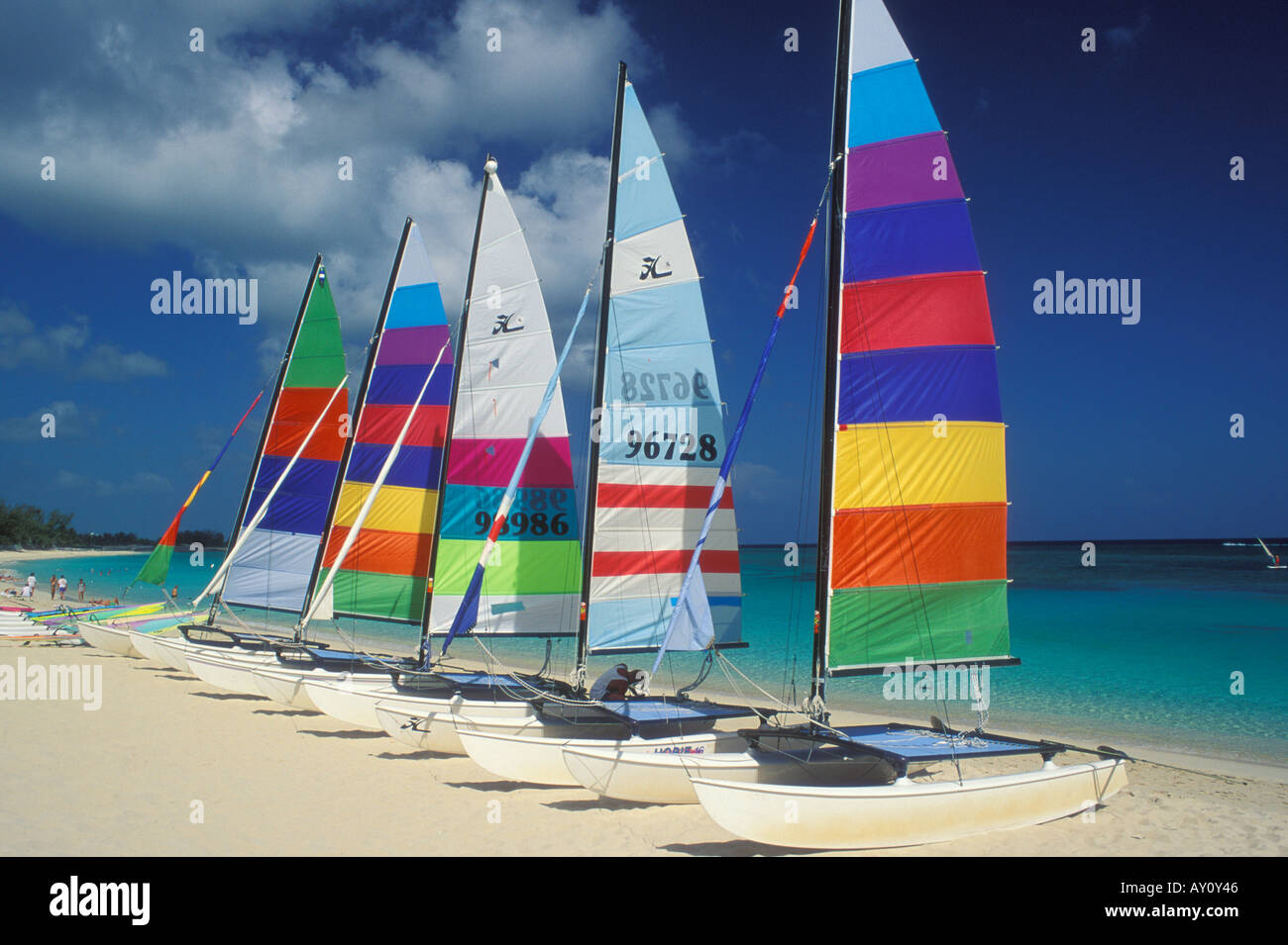 Boats on the beach Paradise Island Bahamas Stock Photo - Alamy