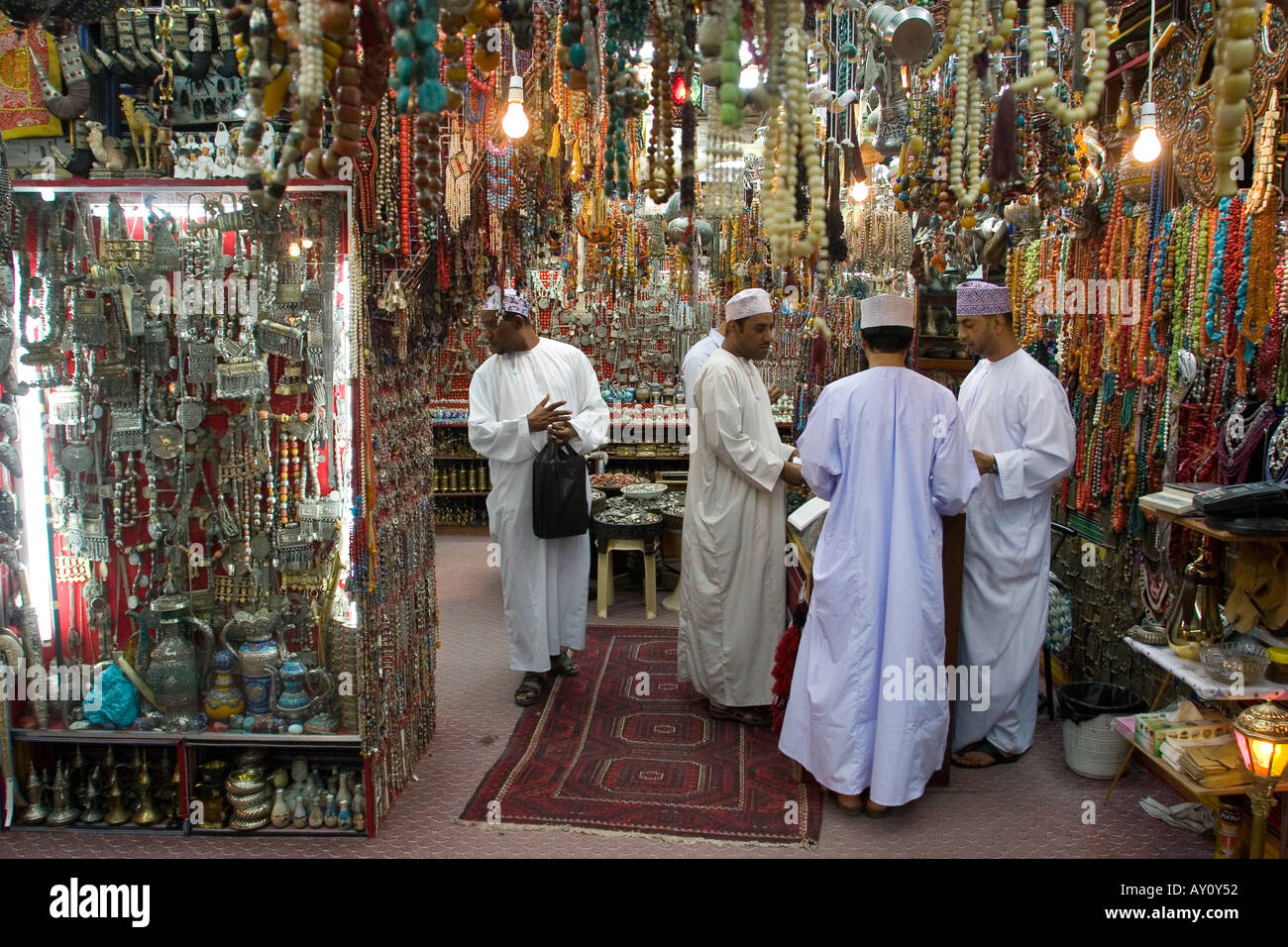 Handicraft shop at Mutrah Souk Muscat Oman Stock Photo - Alamy