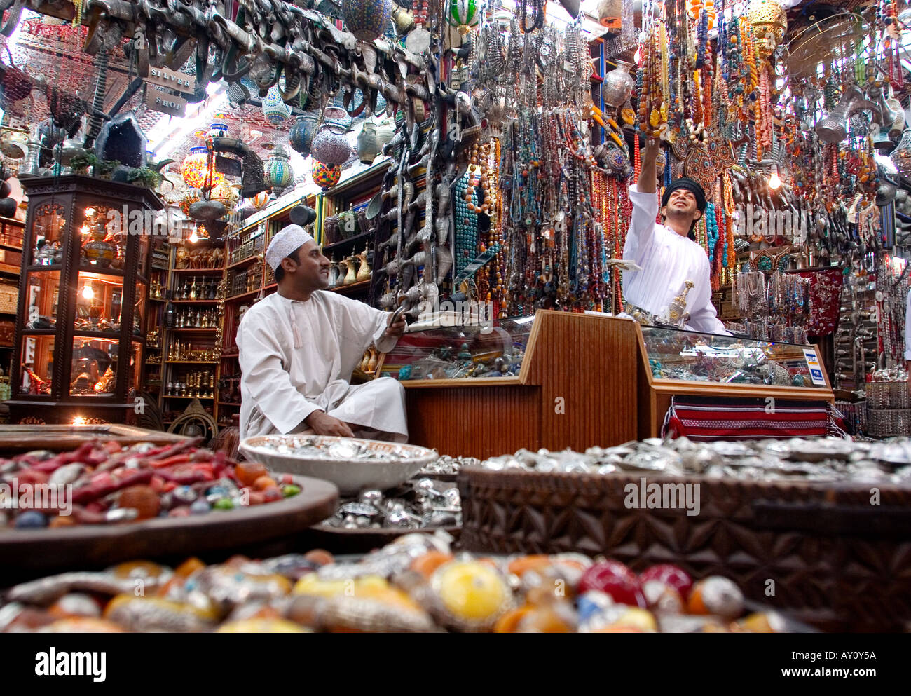 Handicraft shop at Mutrah Souk Muscat Oman Stock Photo - Alamy