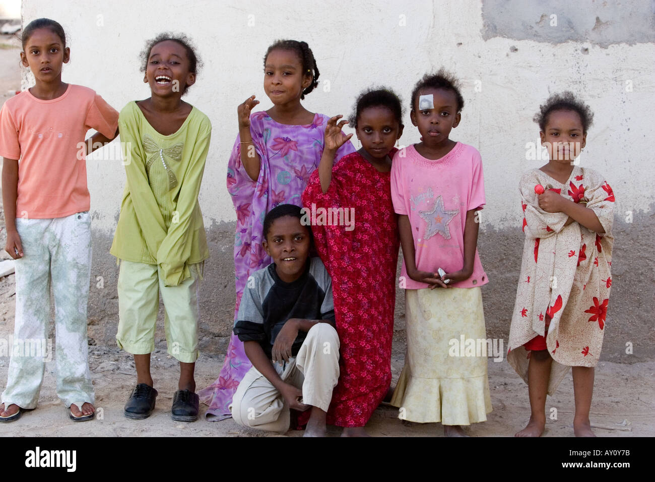 Young kids Salalah Oman Stock Photo - Alamy