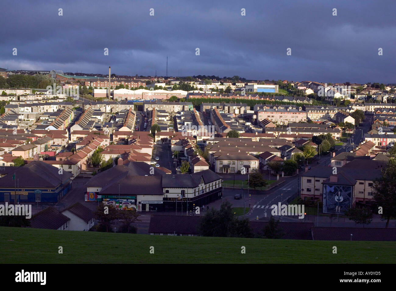 Lecky Road in Bogside, site of the 'Bloody Sunday' massacre in 1972 in ...