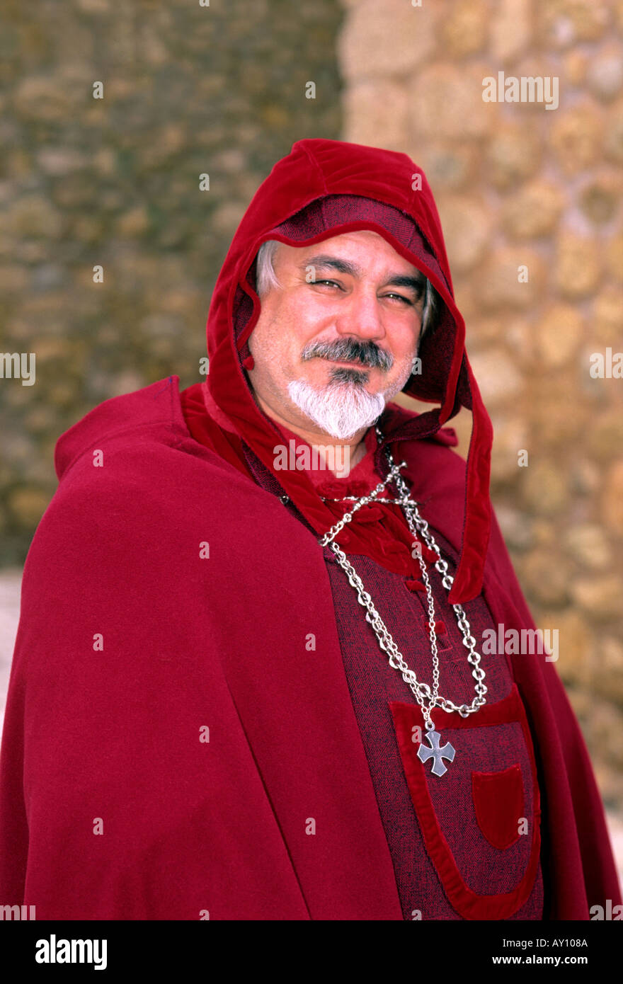 Mario da Costa director of the theatre group Vivarte at castle walls ...