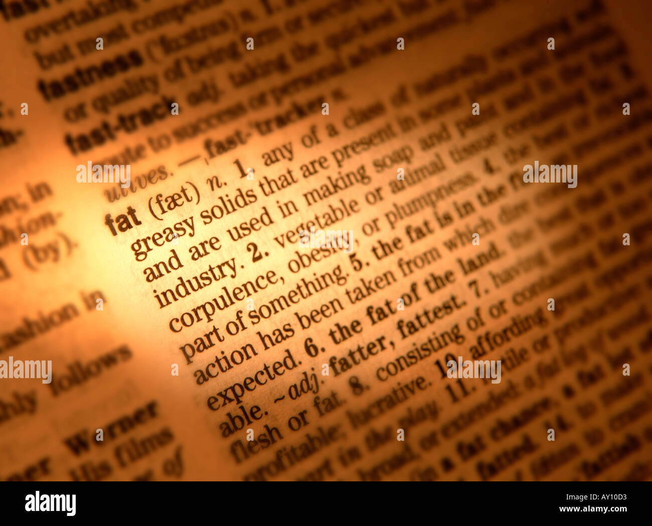 Close Up Dictionary Page Showing High Resolution Stock Photography and ...