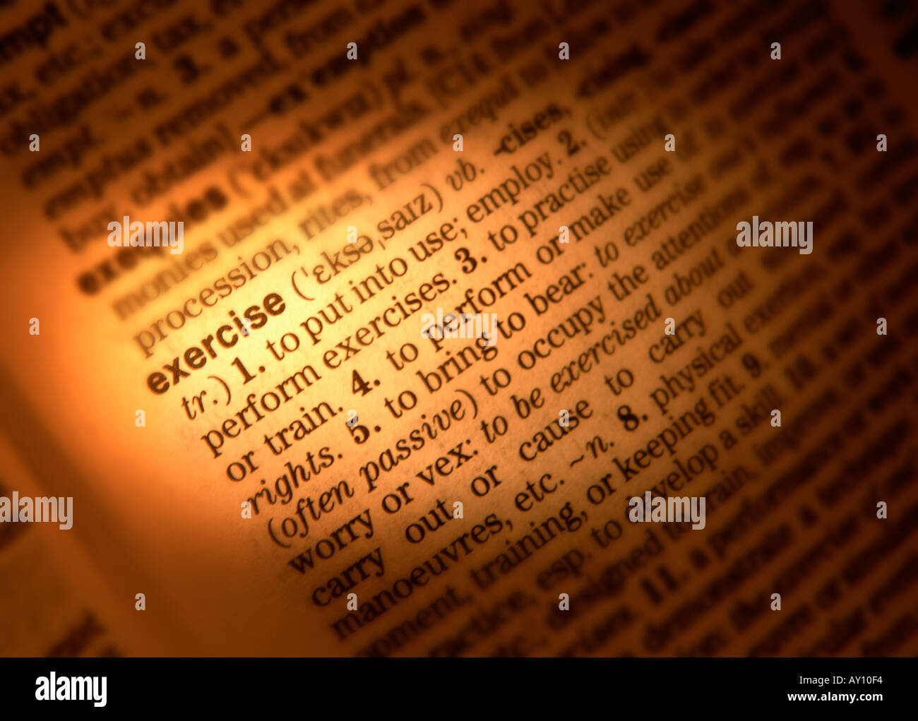 Close Up Dictionary Page Showing High Resolution Stock Photography and ...