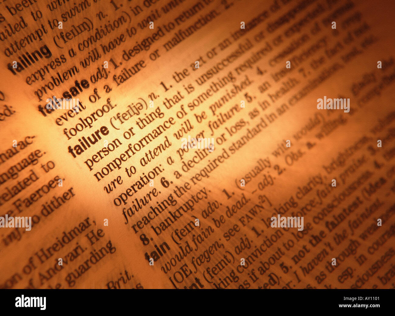 Close Up Dictionary Page Showing High Resolution Stock Photography and ...