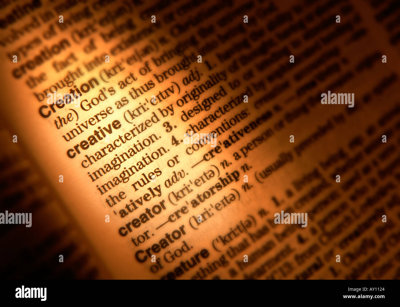 Creative english dictionary hi-res stock photography and images - Alamy