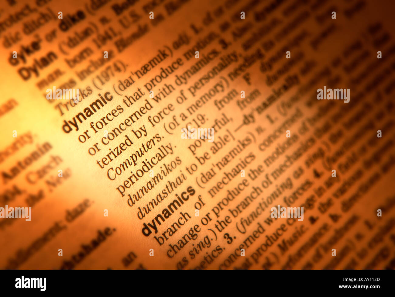Close Up Dictionary Page Showing High Resolution Stock Photography and ...