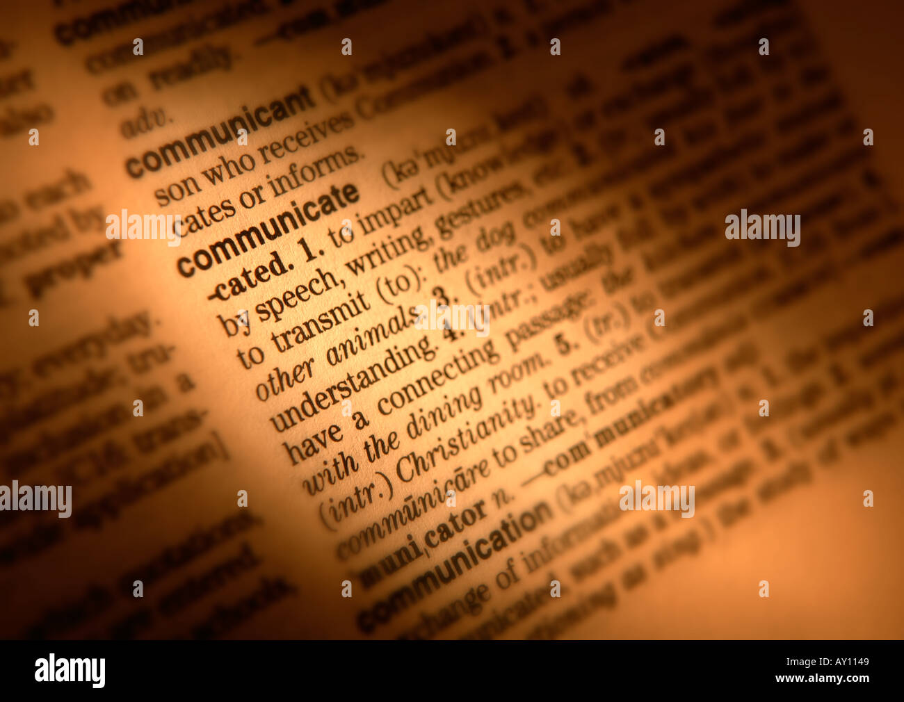 Close up communicate definition hi-res stock photography and images - Alamy